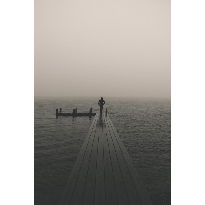 Photo d'art: Rain floating bridge - Quinz